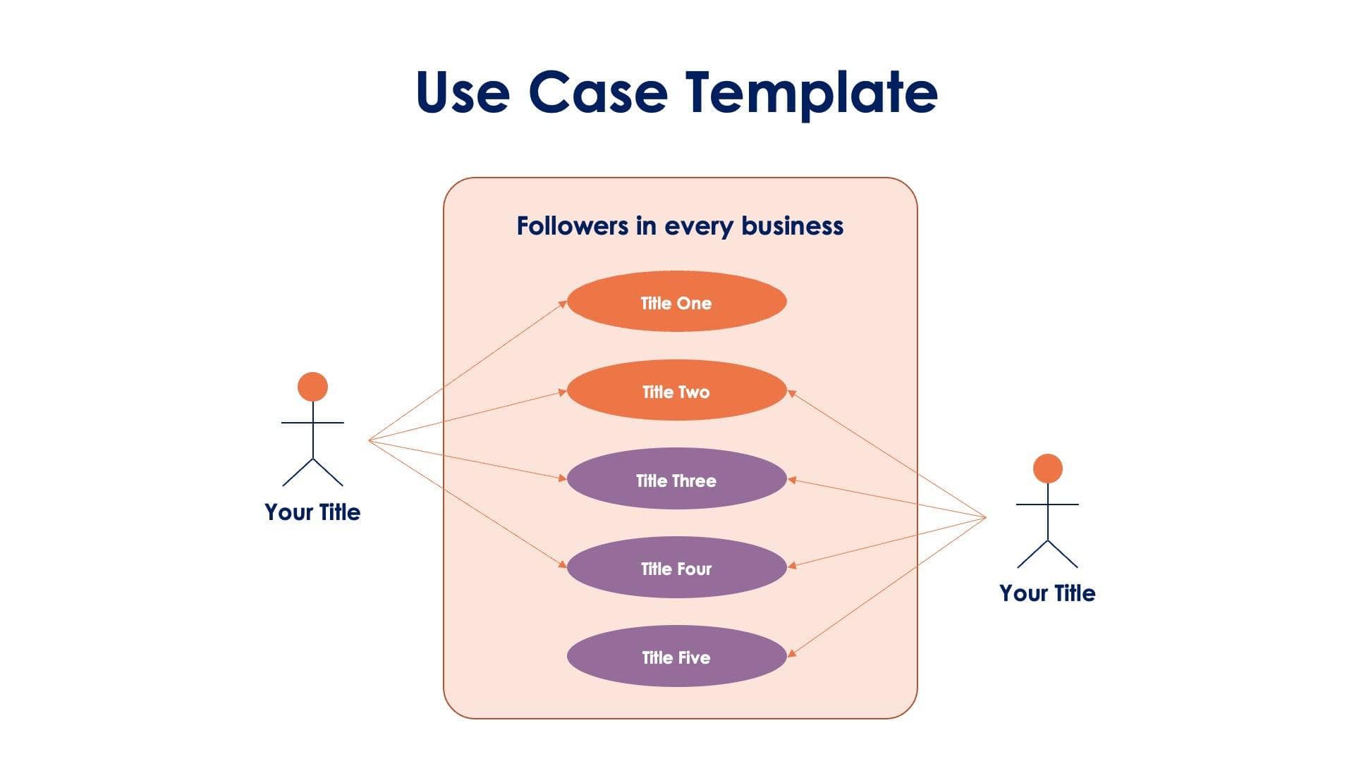 Use Case Template Slide Template S11162216 | Infografolio