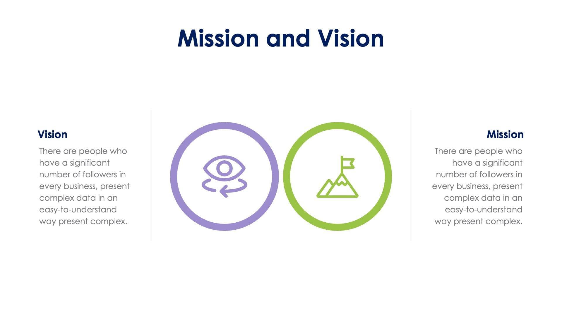 Mission and Vision Slide Template S11042208 | Infografolio