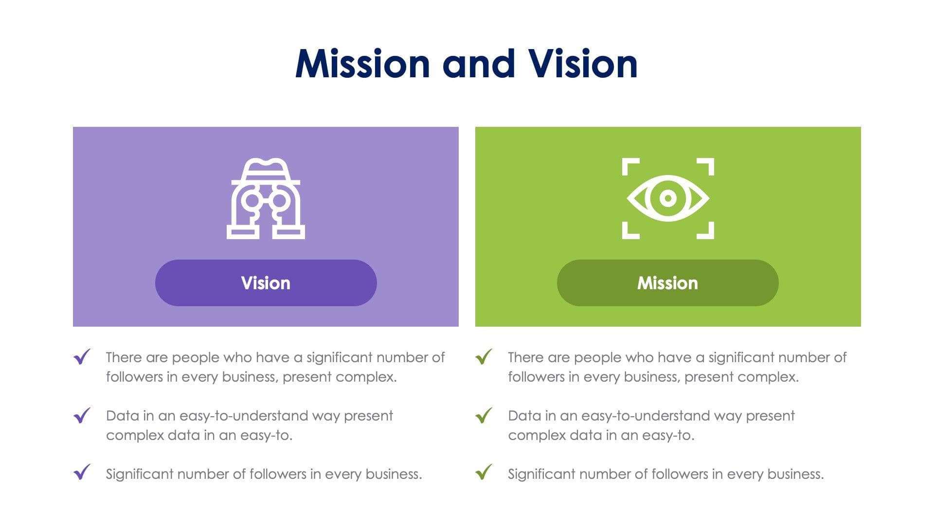 Mission and Vision Slide Template S11042210 | Infografolio