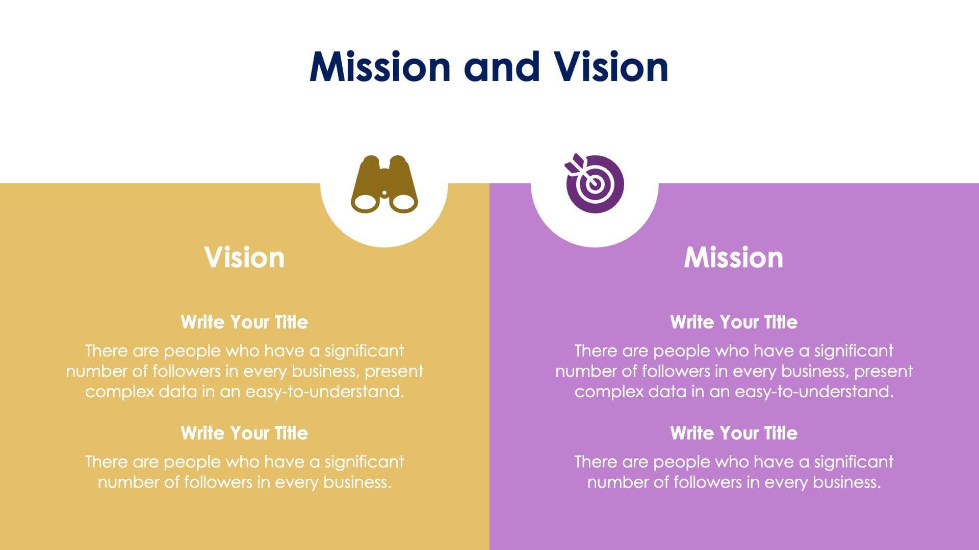 Mission and Vision Slide Template S11042216 | Infografolio