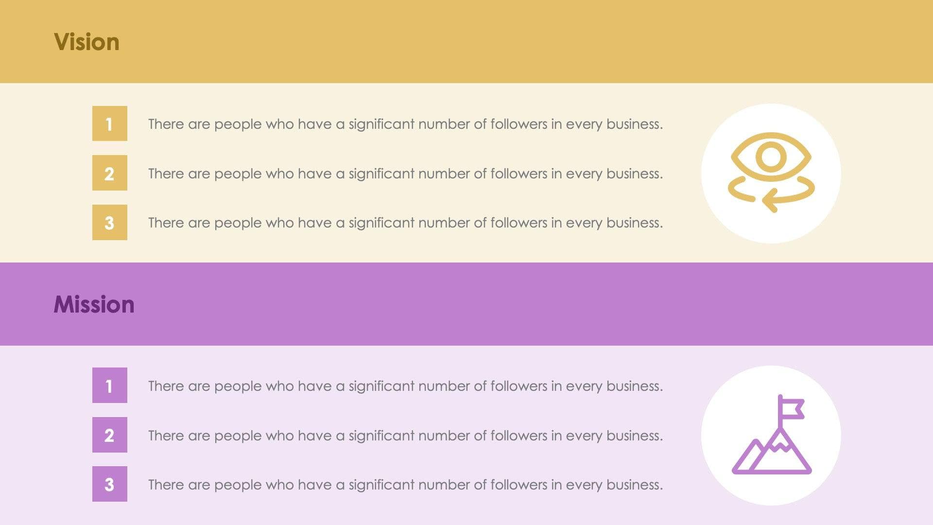 Mission and Vision Slide Template S11042220 | Infografolio
