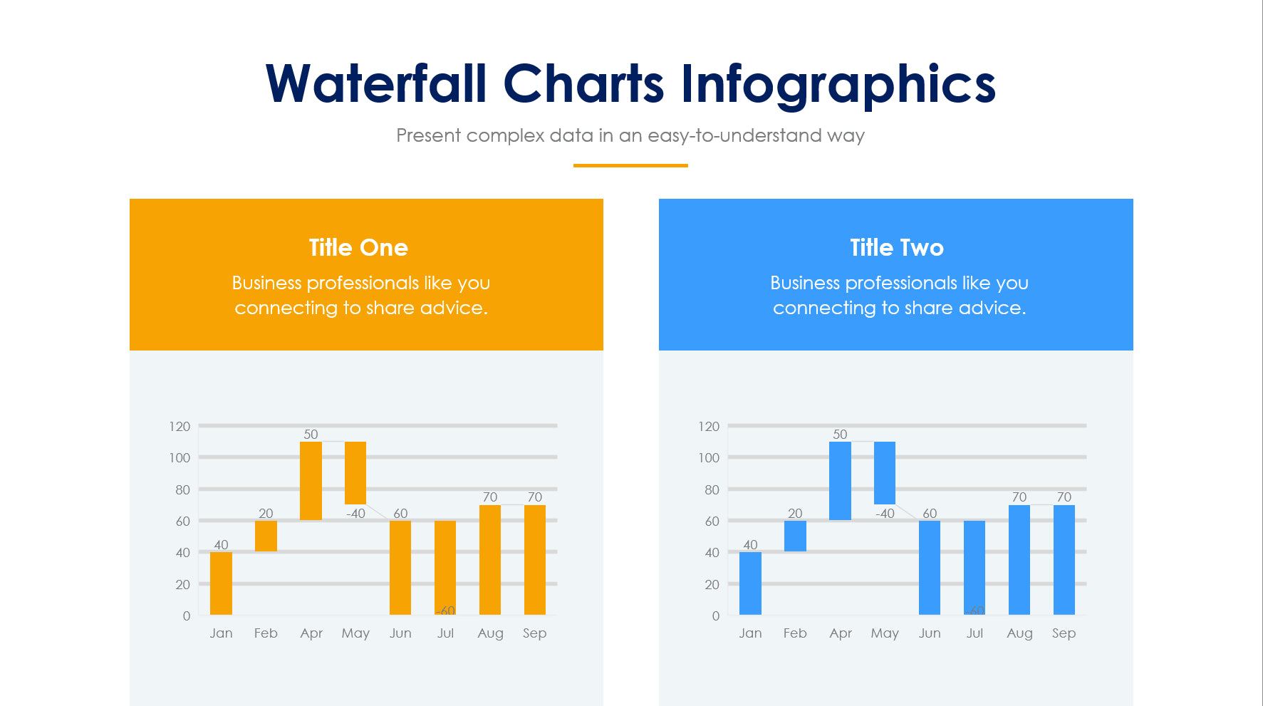Waterfall Charts Slide Infographic Template S02072207 | Infografolio