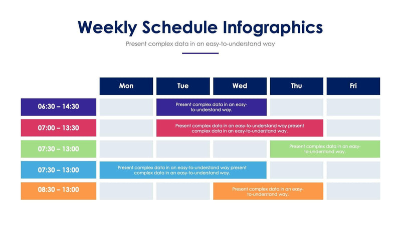 Weekly Schedule -Slides – Infografolio