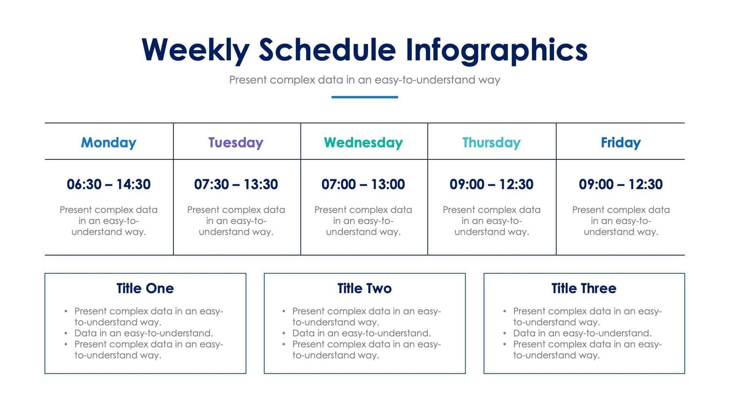 Weekly Schedule Slide Infographic Template S03032217 – Infografolio