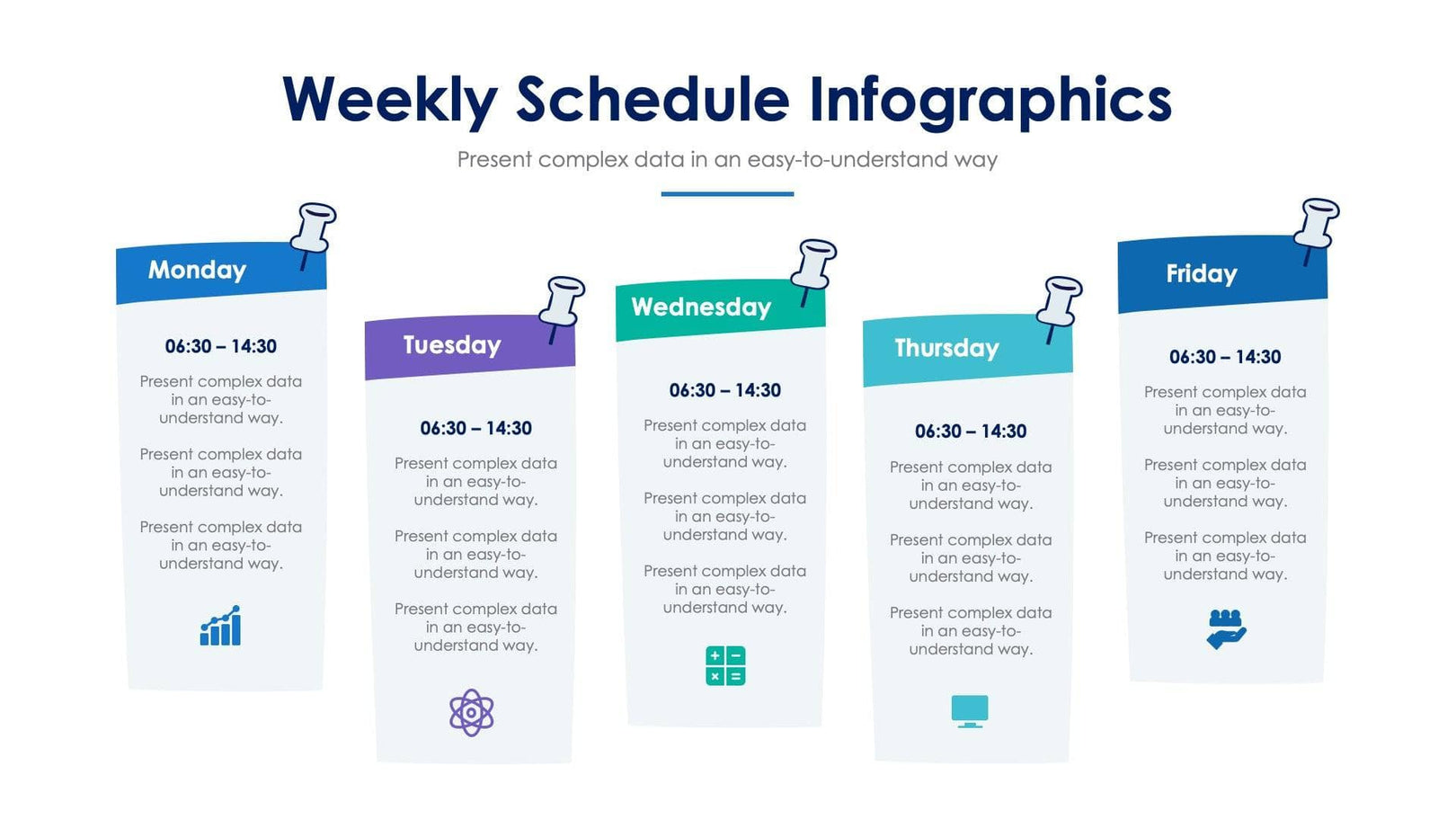 Weekly Schedule Slide Infographic Template S03032219 – Infografolio