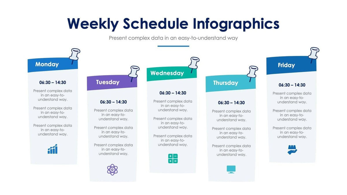 Weekly Schedule Slide Infographic Template S03032219 – Infografolio
