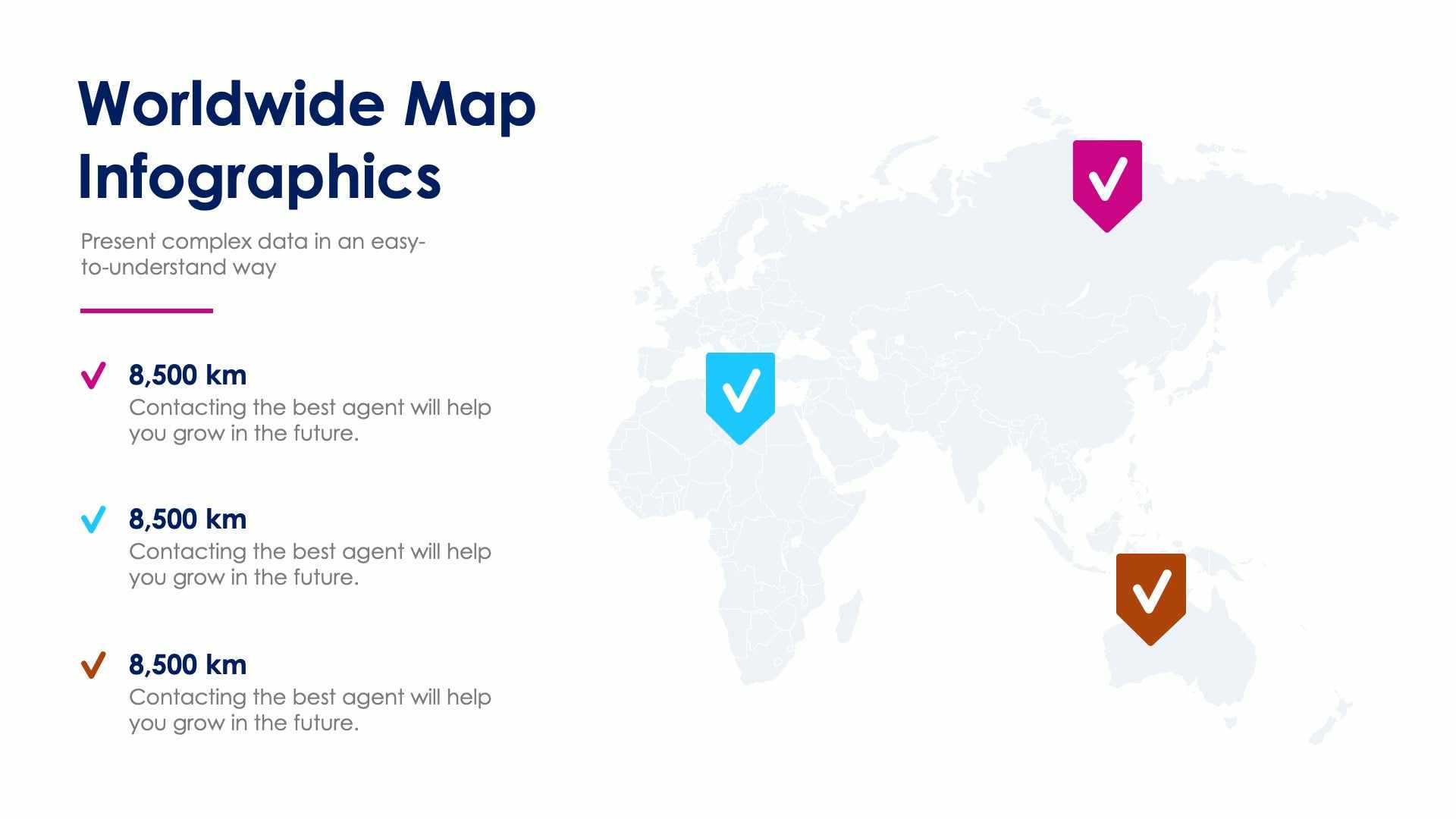 Worldwide Map Slide Infographic Template S01262207 | Infografolio