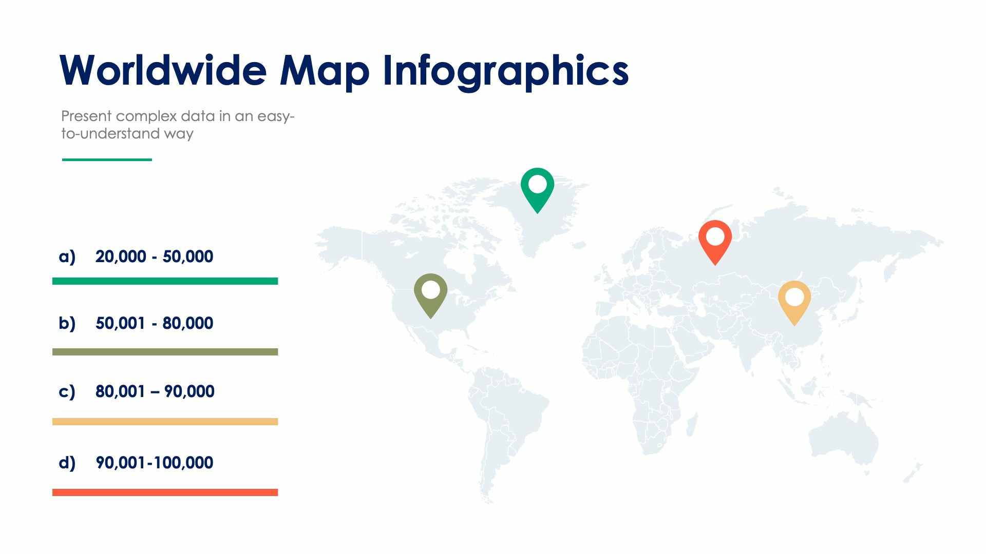 World Map Infographic Template